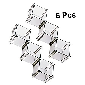 Zerodeko Desk Drawer 12 Pcs Plastic Organizer Box Underwears Storage Box Desk Storage Holder Desk Storage Box Storage Container Bra Sock Travel Grey Partition Socks Storage Container