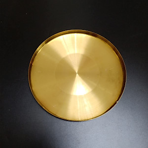 LOONELO Gong Instrument with 8.7inch(22cm),Chinese Traditional Percussion Instrument Brass Gong with Wooden Mallet and Red Ribbon for Home Office Celebration