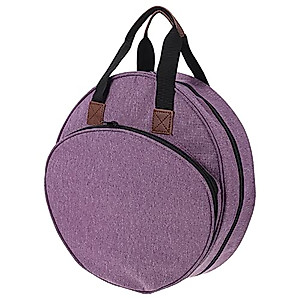 Embroidery Storage Carrying Bag Case: Portable Sewing Hoops Bag Cross Stitch Tools Kits Supplies for Embroidery Project Crochet Hooks Needles Yarns