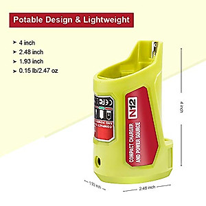 12V USB Power Source Power Adapter 48-59-1201 Charger for Milwaukee 12V M12 Lithium-ion Battery 48-11-2420 48-11-2411 48-11-2401 48-11-2402