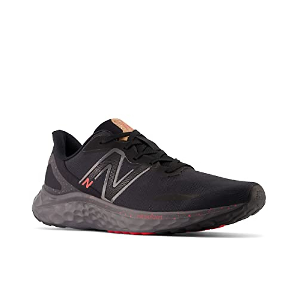 New Balance Men's Fresh Foam Arishi V4 Running Shoe, Black/Magnet/Electric Red, 11