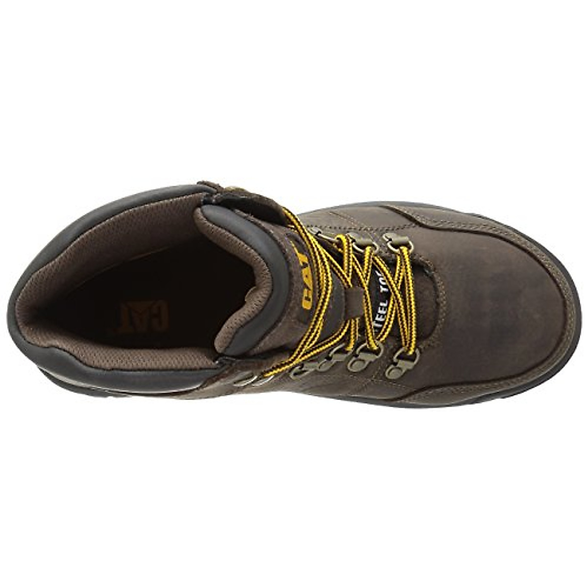 Cat Footwear Men's Outline Steel Toe Work Boot, Seal Brown, 9.5