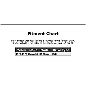 Front Brake Hydraulic Hose Compatible With Chevrolet K5 Blazer 4WD 1975 1976 1977 1978 PC-361961