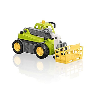 Driven by Battat – Midrange – 17" Telehandler Forklift Toy – Construction Truck Toy with Extandable Crane Arm & More – Lights & Sounds – Car Toy Gift for Boys & Girls Age 3+