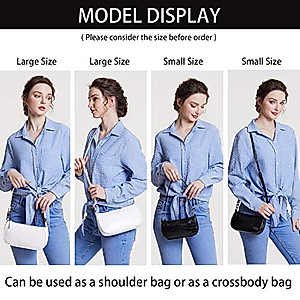 lapsting Shoulder Bag for Women Small Y2K Bags Clutch 90S Purse Crossbody Purses White Trendy Fashion Mini