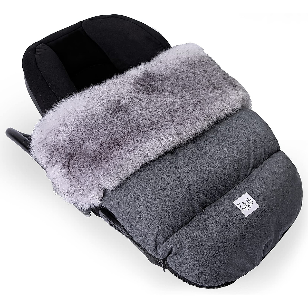 7AM Enfant Universal Stroller Footmuff - Water Repellent Winter Bunting Bag for Strollers & Car Seats, Soft Micro-Fleece & Plush Lined Stroller Footmuff for Baby Boy & Girl | TundraPOD