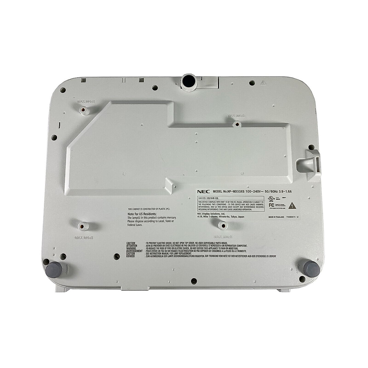 NEC M333XS DLP Projector Short-Throw NP-M333XS 3300 ANSI HD 1080p HDMI, Bundle remote Control, HDMI Cable, Power Cable