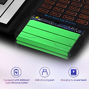 88 Key Keyboard Piano Roll Up Piano Electric Digital Piano Kids Hand Roll Piano For Kids Adults Gifts