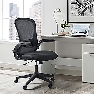 VICTONE Office Chair Ergonomic Desk Chair Computer Task Mesh Chair High Back Swivel Rolling Chair with Lumbar Support and Flip-up Armrest, Black