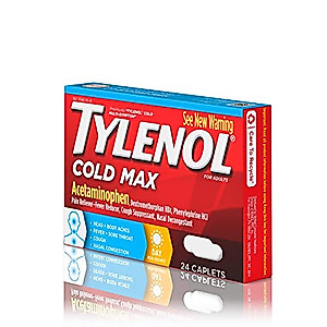 Tylenol Cold Multi-Symptom Relief Caplets, 24 Count