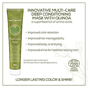 Naturtint Permanent Hair Color 6N Dark Blonde (Pack of 1), Ammonia Free, Vegan, Cruelty Free, up to 100% Gray Coverage, Long Lasting Results