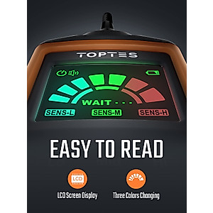 TopTes PT520A+ Rechargeable Gas Leak Detector, Natural Gas Detector with 17-inch Probe, Checking Combustible Gas Leaks Like Natural Gas, Propane, Methane, Butane for Home, HVAC and RV - Orange