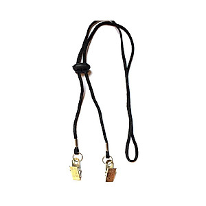 3PCS Black 35.4'' Adjustable Elderly/Adult/Baby/Toddler Napkin Fixing Clip Dental Bib Clasp Holder Lanyard Neck Strap for Towel Apron Blanket Travel Outdoor Must-haves