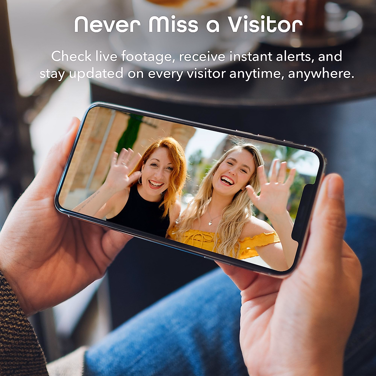 Geeni Doorpeek Video Doorbell - HD 1080p Video Quality, Weather-Resistant, 2-Way Audio - Motion Detection and Alerts - Easy Installation with Existing Doorbell Wiring - Requires 2.4GHz WiFi - Black