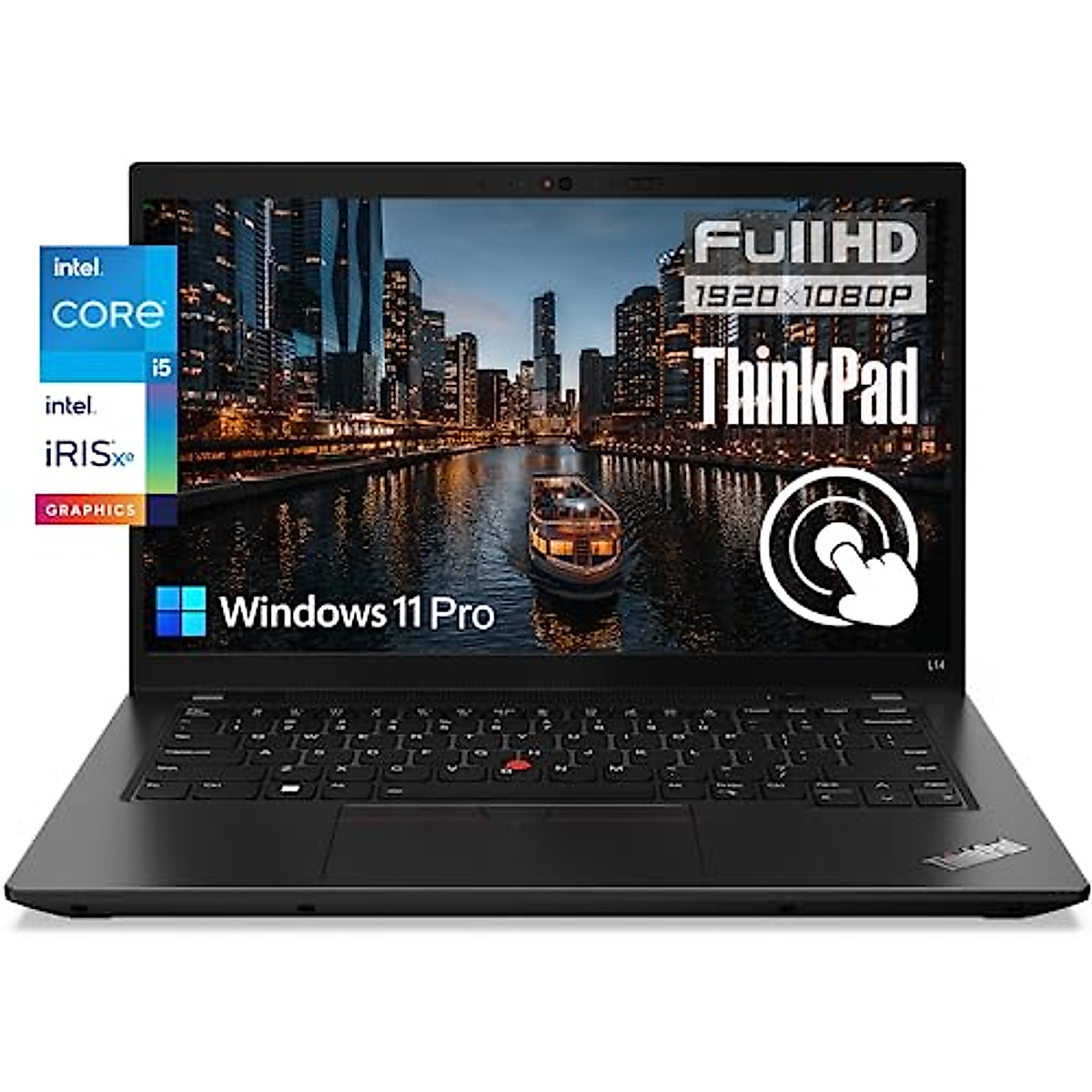 Lenovo ThinkPad L14 Bussiness Laptop, IPS Anti-Glare 14" FHD Touch Screen, Intel i5 Upto 4.2GHz, Intel Iris Xe Graphics, 20GB RAM, 1TB PCIe SSD, Windows 11 Pro with Bundled Accessories