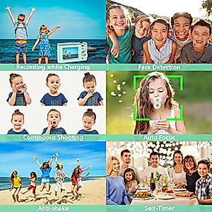 Digital Baby Camera for Kids Boys Girls Adults,1080P 48MP Kids Camera with 32GB SD Card,2.4 Inch Kids Digital Camera with 16X Digital Zoom, Compact Mini Camera Kid Camera for Kids/Teens/Student（Green）