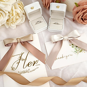 DINDOSAL Champagne Ribbon 1 Inch Satin Ribbon 6 Rolls Assortment Pale Gold Ribbon for Wedding Silk Antique Gold Ribbon for Wedding Ribbon for Gift Wrapping Hair Bows Crafts Bouquet - 60Yards