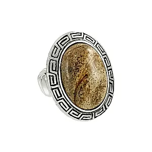 Falari Natural Gemstone One Size Stretch Ring Jasper
