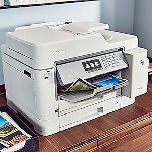 Brother Inkjet Printer, MFC-J5945DW, INKvestmentTank Color Inkjet All-in-One Printer with Wireless, Duplex Printing, NFC and Up to 1-Year of Ink-In-box, Amazon Dash Replenishment Ready