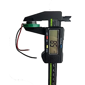 1in Speaker 26mm 8 ohm 1/4 Watt (0.25w) Nominal / 1/2 Watt (0.5 w) Maximum Power Output - Green Plastic Shell with 4 in (104 mm) Wires