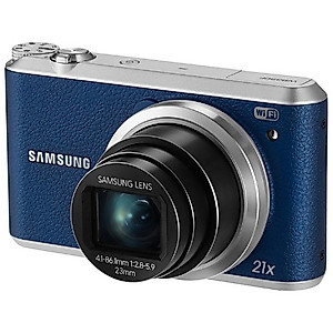 Samsung WB350F - 16.3MP BSI CMOS, 21X Optical Zoom, 3-inch LCD touchscreen, 1080p HD Video, Smart WiFi and NFC Digital Camera - Blue