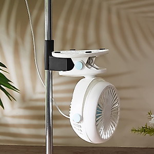 4 Pack Black Grow Tent Fan Accessories Mount Silicone Pole Mount for Clip on Fans Oscillating Clip Fan Oscillating Fan for Grow Tents Grow Tent Corner Shelf for Pole Fly Strips Lights Tent Poles