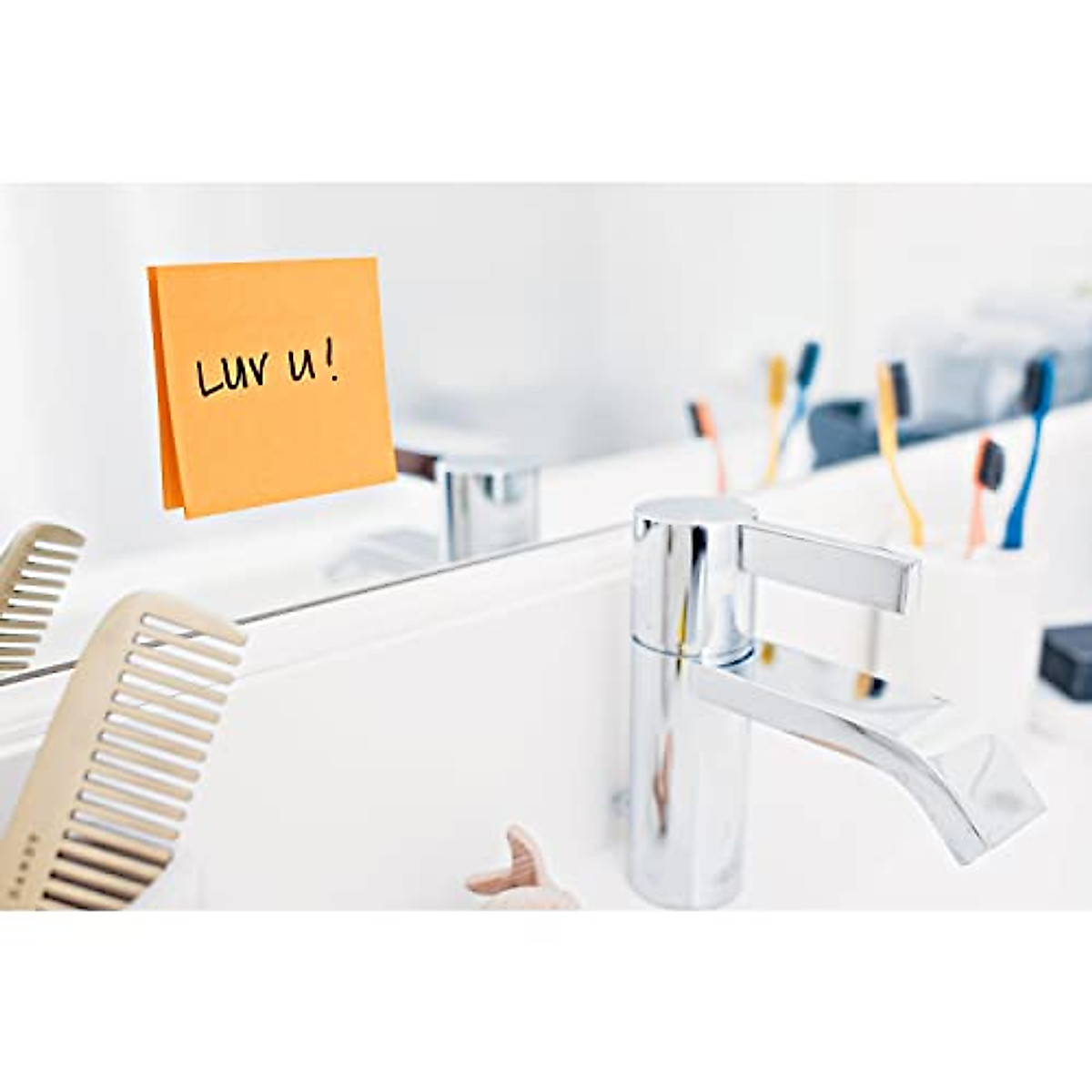 Post-it Super Sticky Notes, 3x3 in, 15 Sticky Note Pads, 2x the Sticky Power, Bright Colors, Post-it Notes, Super Sticky Note Pads, Stick Notes, Sticky Pad, Colorful Sticky Notes Pack (654-15SSCP)