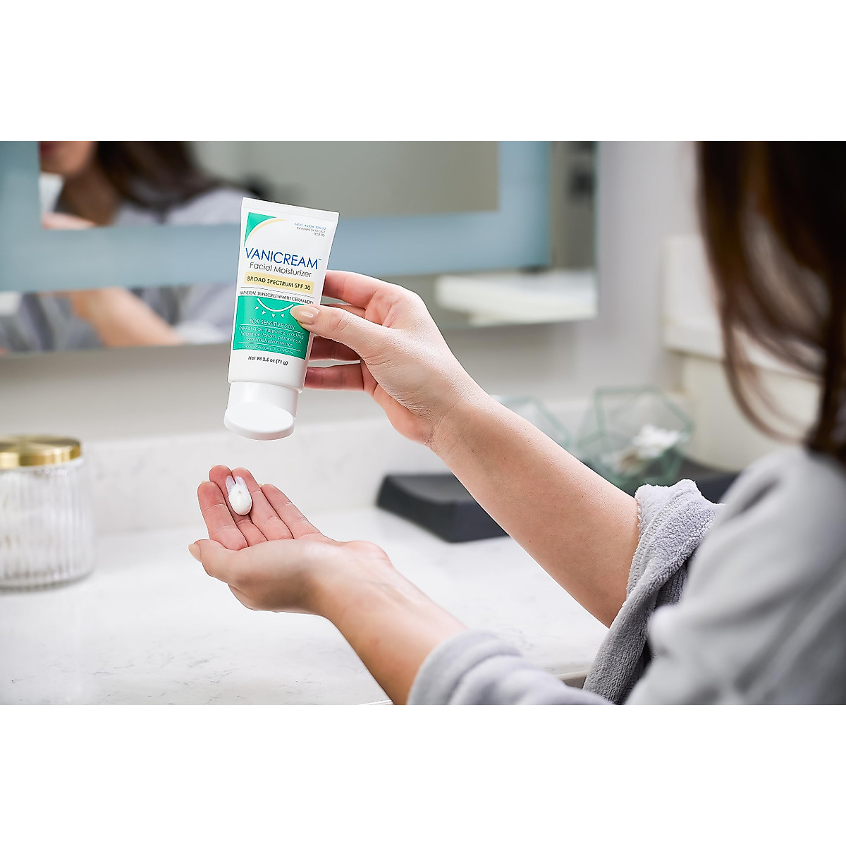 Vanicream Facial Moisturizer with SPF 30 - Mineral Sunscreen - 2.5fl oz - Formulated Without Common Irritants for Those with Sensitive Skin