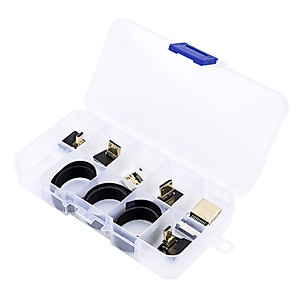 FPVKing FPV for HDMI-compatible Flat Ribbon Cable with Standard, Mini and Micro Connectors Bundle Set for Multicopter Aerial Photography