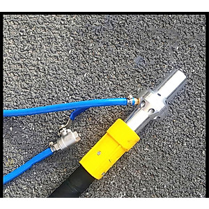 Sandblasting Machine Dedicated 4/8/10/12mm Boron Carbide Water Sandblasting Gun Nozzle, 40mm Thread Diameter Double Inlet Wear-resistant Sandblasting Gun Head (Color : Inner hole 6mm)