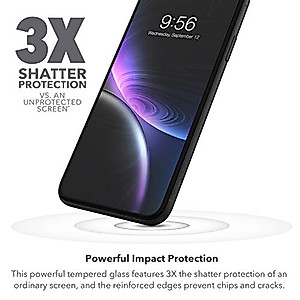 ZAGG InvisibleShield Glass+ Screen Protector – High-Definition Tempered Glass Made for Apple iPhone 11 – Impact & Scratch Protection