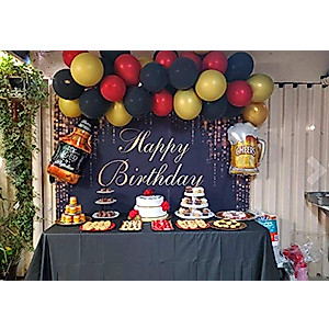 10Pcs Whiskey Bottle Beer Mug Super Shape Mylar Foil Balloon Aluminium Balloon Birthday Party Decoration Supplies for Bar Valentines Wedding Decors