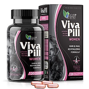 America Medic & Science VivaPill for Women (120 Capsules) Vitamins for Hair, Skin and Nails | Revitalizing Formula Pills with Biotin, Dietary Supplement for Hair Growth with Collagen and Keratin