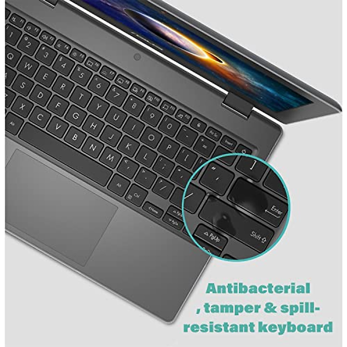 ASUS Student Laptop, 12 inch IPS Anti-Glare Eye-Care HD Display, Intel Celeron N4500, Military-Grade Durability, Wi-Fi 6, Ethernet Port, Long Battery Life, Windows 10 Pro (4GB RAM | 192GB Storage)