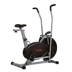 Sunny Health & Fitness Air Resistance Hybrid Fan Bike - SF-B2618, Gray
