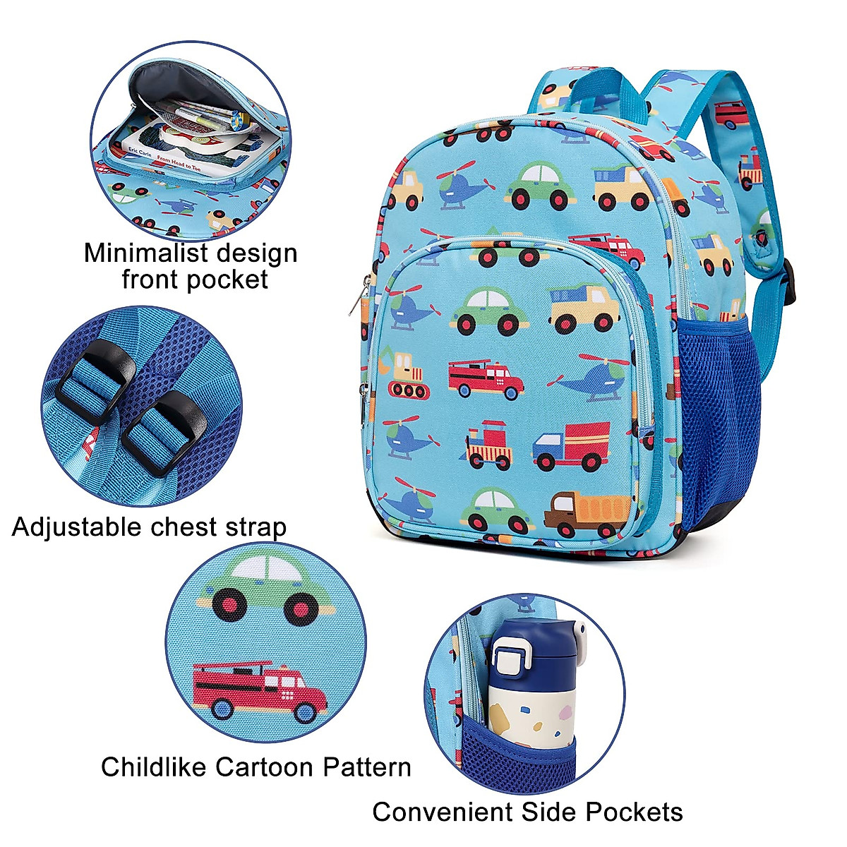 CLUCI Small Backpack Purse for Women Bundles Kids Backpack for Boys Girls