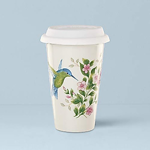 Lenox 885608 Butterfly Meadow Flutter Thermal Porcelain Travel Mug