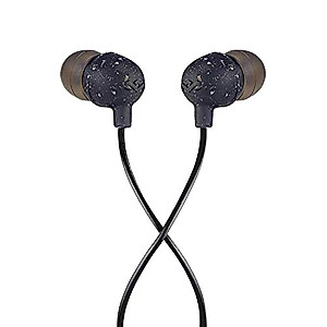 House of Marley Little Bird: Wired Earphones with Microphone, Noise Isolating Design, and Sustainable Materials, Black