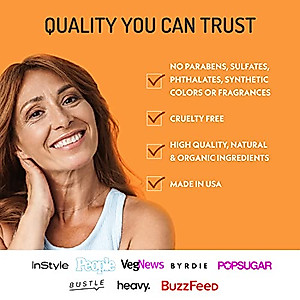 Vitamin C Cleanser Face Wash | HUGE 8 oz Anti Aging Facial Cleanser for Dark Circles, Age Spots and Fine Lines | Natural Gel Face Cleanser with Aloe Vera, Vitamin E & Rosehip