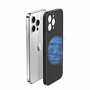 Magnetic Silicone Case for iPhone 13 Pro with Mag-Safe Wireless Charging,Ultra Thin Shockproof Anti-Scratch TPU Soft Case,iPhone 13 Pro Mag-Safe Case 6.1P'',Black