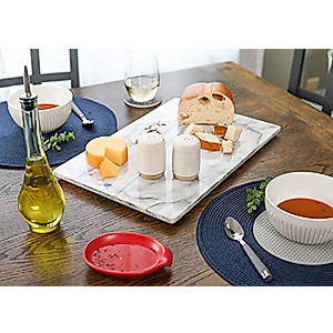 Nat & Jules Raw Bottom White 3 x 2 Ceramic Salt and Pepper Shaker 2 Piece Set