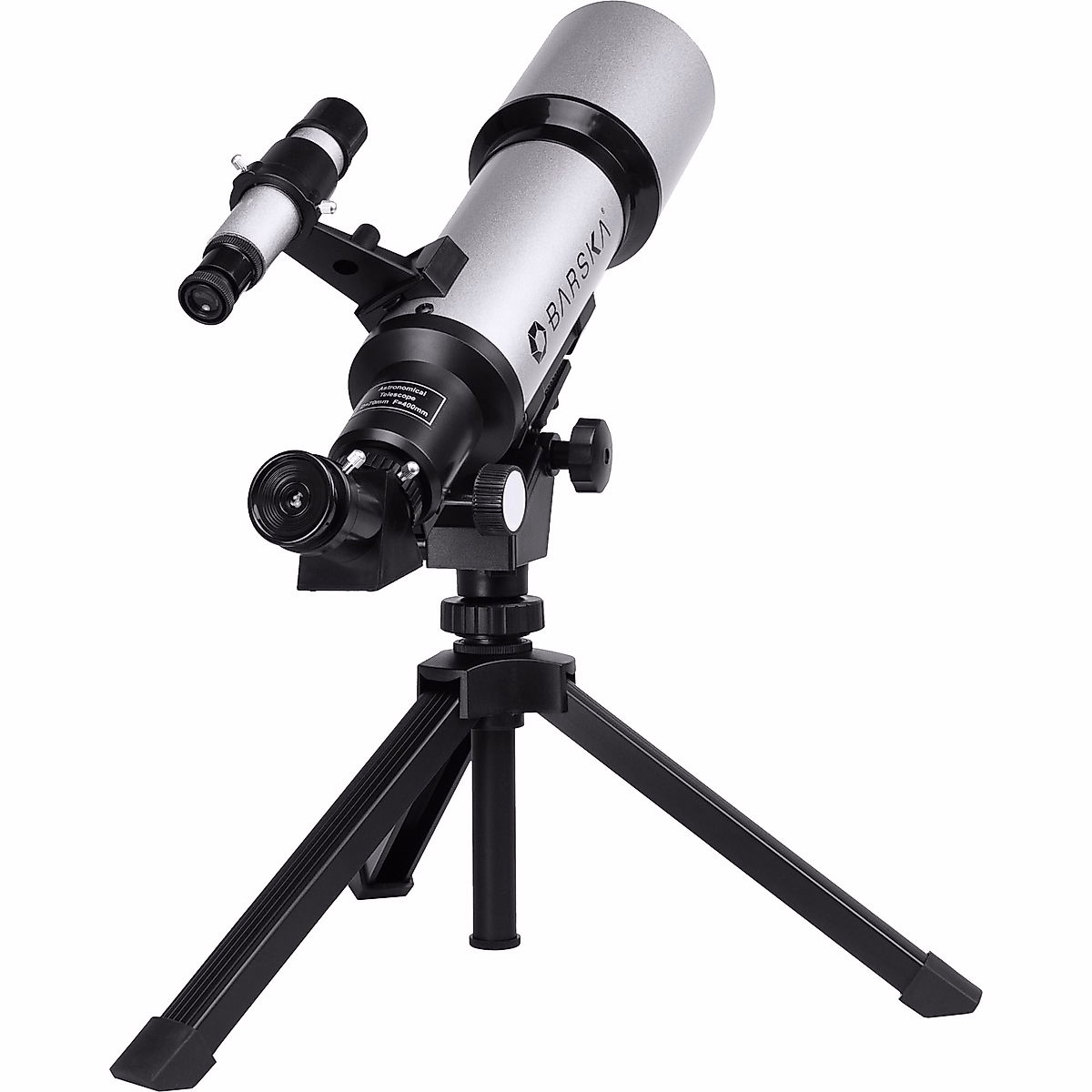 BARSKA Starwatcher 400x70mm Refractor Telescope w/ Tabletop Tripod & Carry Case