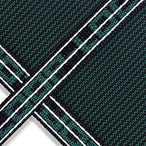 Loop Loc Pool Cover - Aqua-Xtreme Safety Cover - Hunter Green - for Pool Size 16' x 32' Rectangle with 4' x 8' Center Steps
