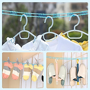 Windproof Non Slip Clothesline,Clothesline Line For Traveling,Portable Clothesline ,Non Slip Clothesline,Clothes Line (3pack)