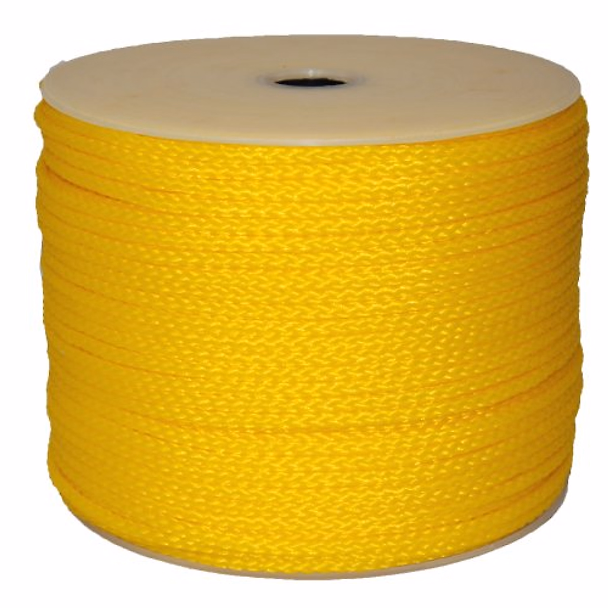T.W Evans Cordage 27-302 1/4-Inch by 500-Feet Hollow Braid Polypro Rope, Yellow