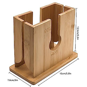Bagel Slicer, Bagel Cutter, Bagel Slicer Holder, Bamboo Bagel Slicer for Small and Large Bagels,Bagel Slicer with Anti-Slip Silicone and super stable Base,Wooden Bagel Slicer/cutter