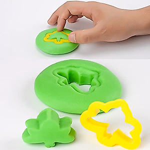 Play Dough Tools Kit Playdough Toys with Animal Molds Rolling Pins Tool Set for Kids Creative Dough Cutting Accessories, 25pcs