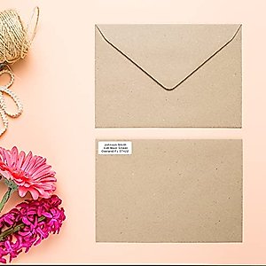 Return Address Labels Personalized Stickers – 150 Personalized Address Labels Self Adhesive, Simple Flat Sheet Return Address Stickers for Envelopes, Quality Custom Address Labels, White Return Label