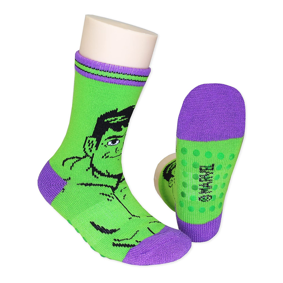 Super Hero Adventures Avengers Boys 6 pack Socks with Grippers (5-7 yrs, Multi)