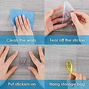 Linkidea Bath Toy Organizer, Bathtub Toy Organizer Holder, Bath Toy Net Storage Holder with Adhesive Sticker Hooks (2pcs, Duck)